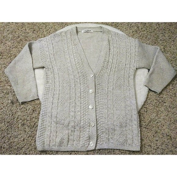 Rare Orchid | Sweaters | Rare Orchid Womens Light Grey Cardigan Sweater ...